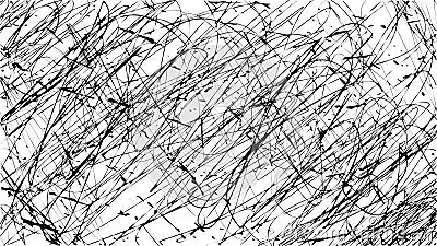 Black Scribble on White Backdrop Low Framerate Animated Pattern Stock ...