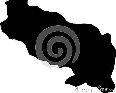 Bender Moldova Silhouette Map With Transparent Background Vector ...