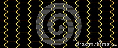 Black Speaker Mask Bee Hive Pattern. Yellow Hive Map Like Pixel ...