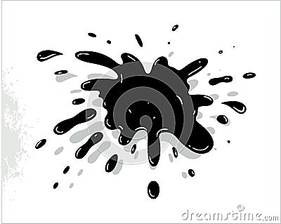 Black Splash Vector Illustration | CartoonDealer.com #13385118