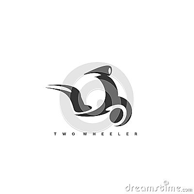 Two Wheeler Icon, White Background. Vector Illustration | CartoonDealer ...