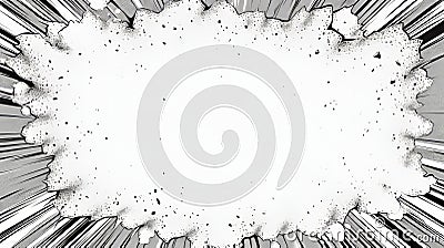 Black And White Vector Comic Art Explosion Background Royalty-Free ...