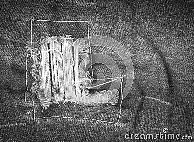 Black And White Denim Texture Abstract, Textures Ripped Jeans ...