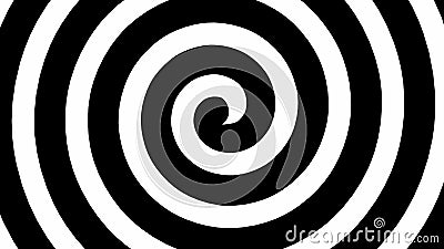 Black and White Hypnosis Spiral Loop Stock Footage - Video of hypnotize ...
