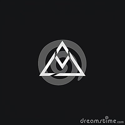 Minimalistic Triangle Logo For Marketing Agency Stock Photo ...