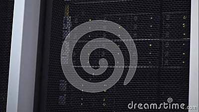 Blade Server in Rack Cluster Hard Drives Storage in Internet Data ...