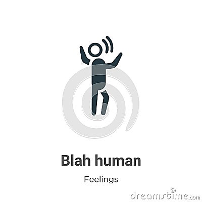 Blah Human Vector Icon On White Background. Flat Vector Blah Human Icon ...