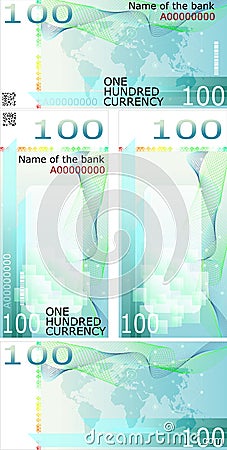 Blank Banknote Layout Vector Illustration | CartoonDealer.com #101679926