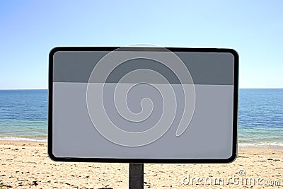 Blank Beach Sign Royalty-Free Stock Image | CartoonDealer.com #32876284