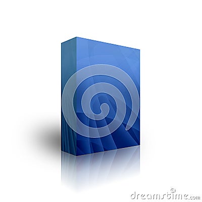 Blank Blue Box Template Royalty-Free Stock Photography | CartoonDealer ...