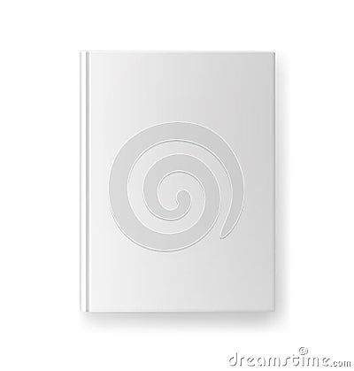 Blank Book Cover Template Stock Vector - Image: 39357969