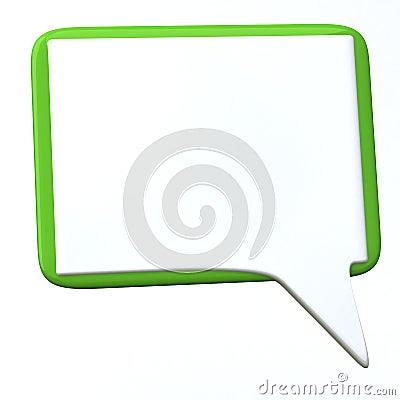 Blank Chat Icon 3d Stock Photo - Image: 25136050