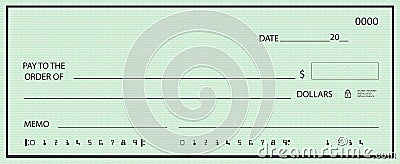 Blank Check With False Numbers Royalty-Free Illustration ...
