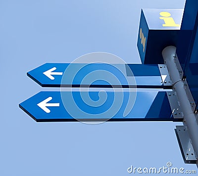 Blank Directional Road Signs Stock Image | CartoonDealer.com #26862541