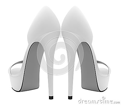 Blank High Heels Shoes Template. Royalty Free Stock Photography - Image ...