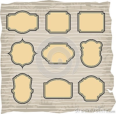 Blank Label Set Royalty Free Stock Photo - Image: 35053685