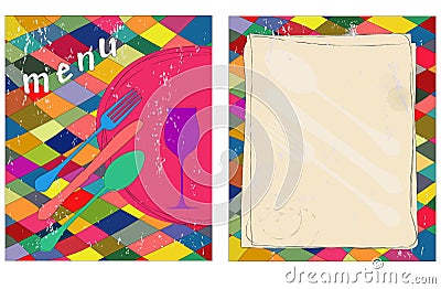 Blank Menu Card Stock Image - Image: 22159231