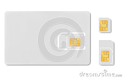 Blank Micro Sim Card Carrier Stock Photography - Image: 18053972