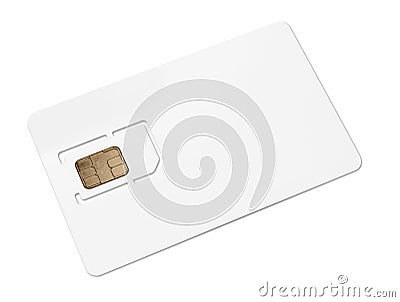 Blank Mobile Sim Card Royalty Free Stock Photo - Image: 14477905