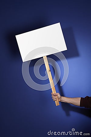 Blank Protest Sign Stock Photography - Image: 21944812