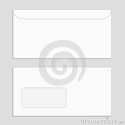 Blank Realistic Closed Envelope. Vector Illustration | CartoonDealer ...