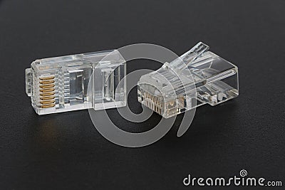 Blank RJ45 Ethernet Plugs Royalty-Free Stock Image | CartoonDealer.com ...