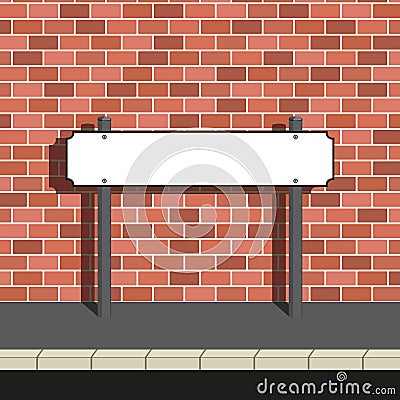 Blank Street Name Sign Stock Image - Image: 12980511