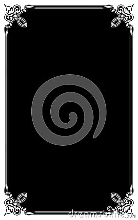 Restaurant Menu Card Frame Template Vector Illustration | CartoonDealer ...