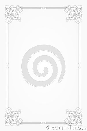 Restaurant Menu Card Frame Template Cartoon Vector | CartoonDealer.com ...