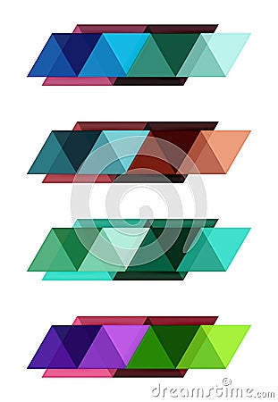 Blank Triangle Infographic Backgrounds Vector Illustration ...