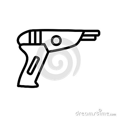 Blaster Icon Vector Isolated On White Background, Blaster Sign ...