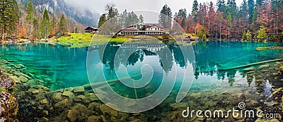 AUTUMN IN BLAUSEE, SWITZERLAND - Dreamstime