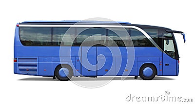 Blauwe Bus Stock Afbeelding - Afbeelding: 14741721