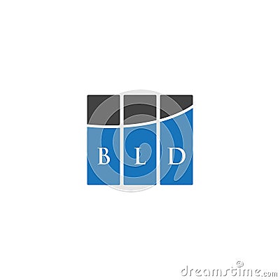 BLD Letter Logo Design On BLACK Background. BLD Creative Initials ...