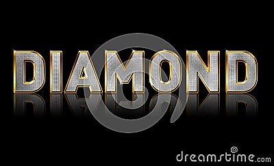 Bling Diamond Text Stock Photos - Image: 7666103