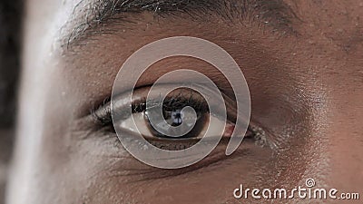 Blinking One Eye of African Man Stock Video - Video of casual, joyous ...