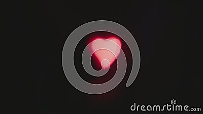 Blinking red heart stock footage. Video of love, decoration - 65034106