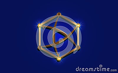 Blockchain Logo Template. Technology Design. Cryptocurrency, Icon Of ...