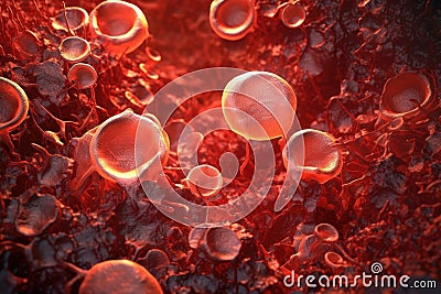 Blood Cells Magnified Under Microscope Light Royalty-Free Stock Photo ...