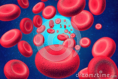Blood Cells On Scientific Background Stock Image | CartoonDealer.com ...