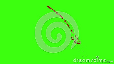 Blood Trail with Green Screen Stock Footage - Video of decoration ...