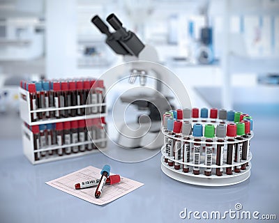 Blood Tubes In The Laboratory Centrifuge. Royalty-Free Illustration ...