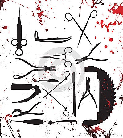 Bloody Surgery Tools Stock Images - Image: 11147984