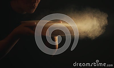 Blowing Dust Off Old Book Royalty Free Stock Photos - Image: 36962808