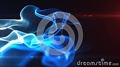 Abstract Technology Plexus Stylish Dynamic Digital Background. Stock ...