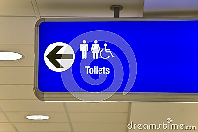 Blue Airport Direction Sign Stock Photo | CartoonDealer.com #17398224