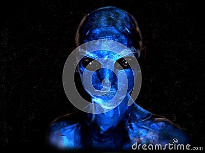 Blue Alien Royalty Free Stock Photography - Image: 4677267