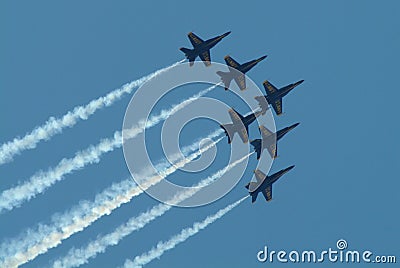 The Blue Angels Jet Squadron F Royalty Free Stock Photography - Image ...