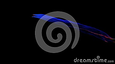 Blue Animated Ribbon with Alpha Stock Video - Video of animated ...