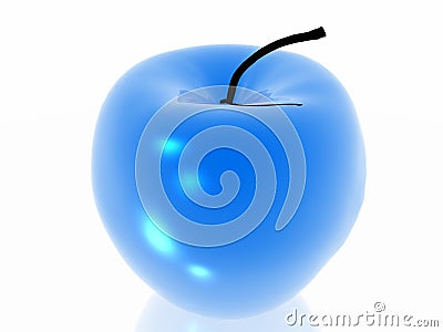 Blue Apple Royalty Free Stock Photography - Image: 1810997